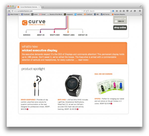 Curve Website | SR Creative